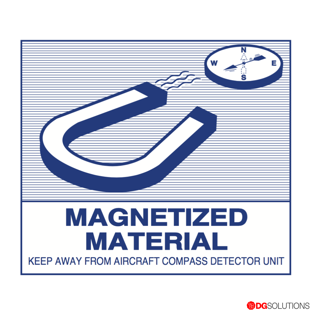 Magnetized Material Handling Labels – 110mm x 90mm | Roll of 500 – DG Solutions Australia